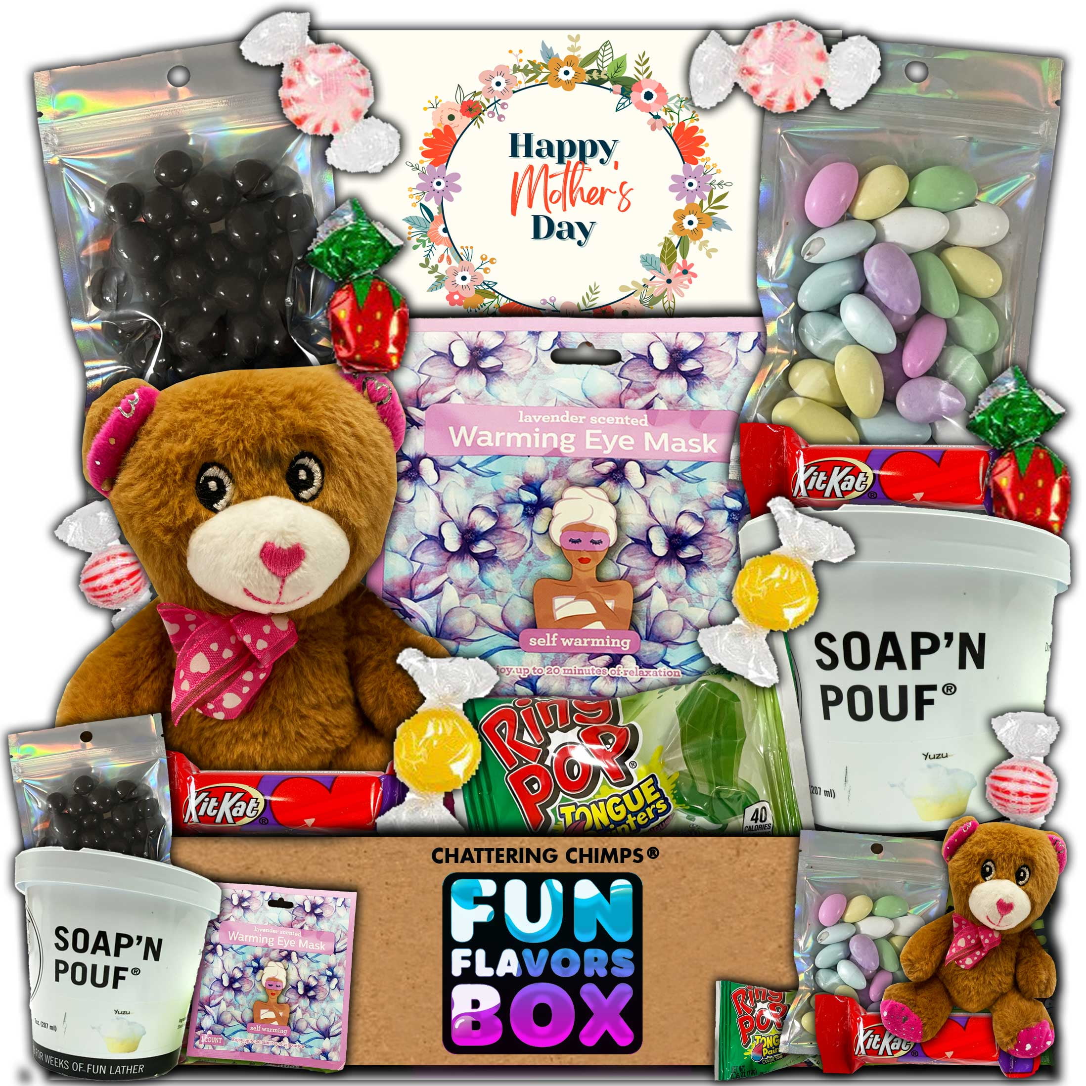 Fun Flavors Box Mothers Day Gift Set Variety Pack Care Package ...