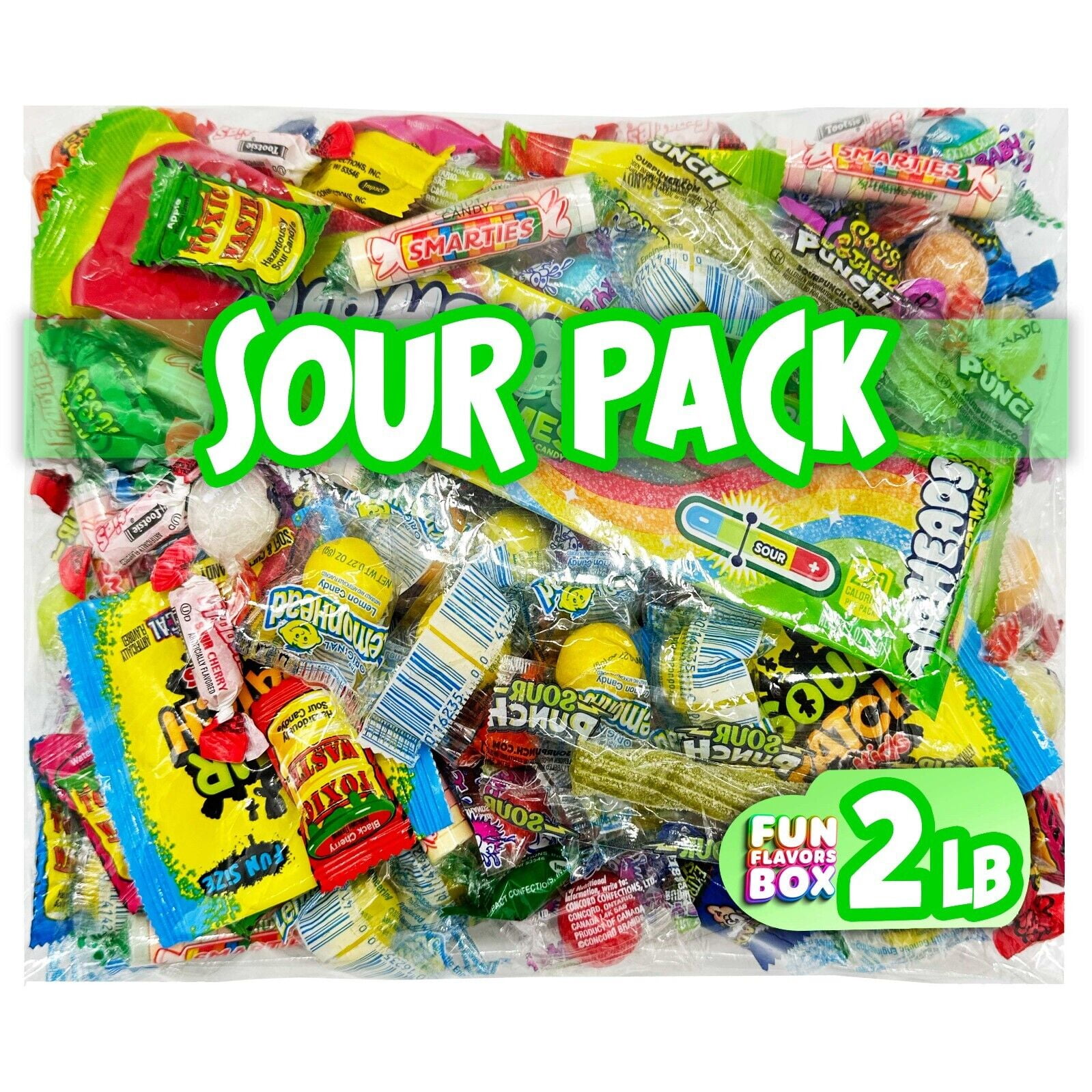 Chattering Chimps Sour Candy Variety Pack, 32 oz Bulk Party Mix ...