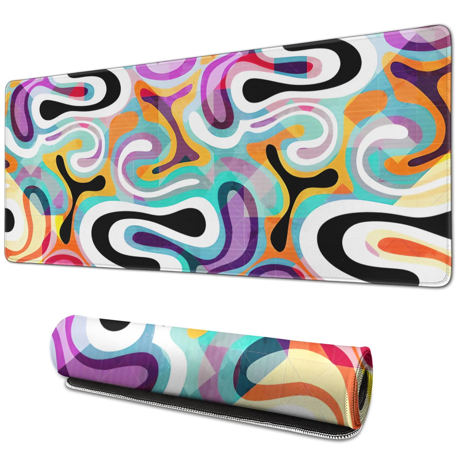 Fun & Functional Bright Graffiti Desk Mat XXL Extended Gaming Mouse Pad ...