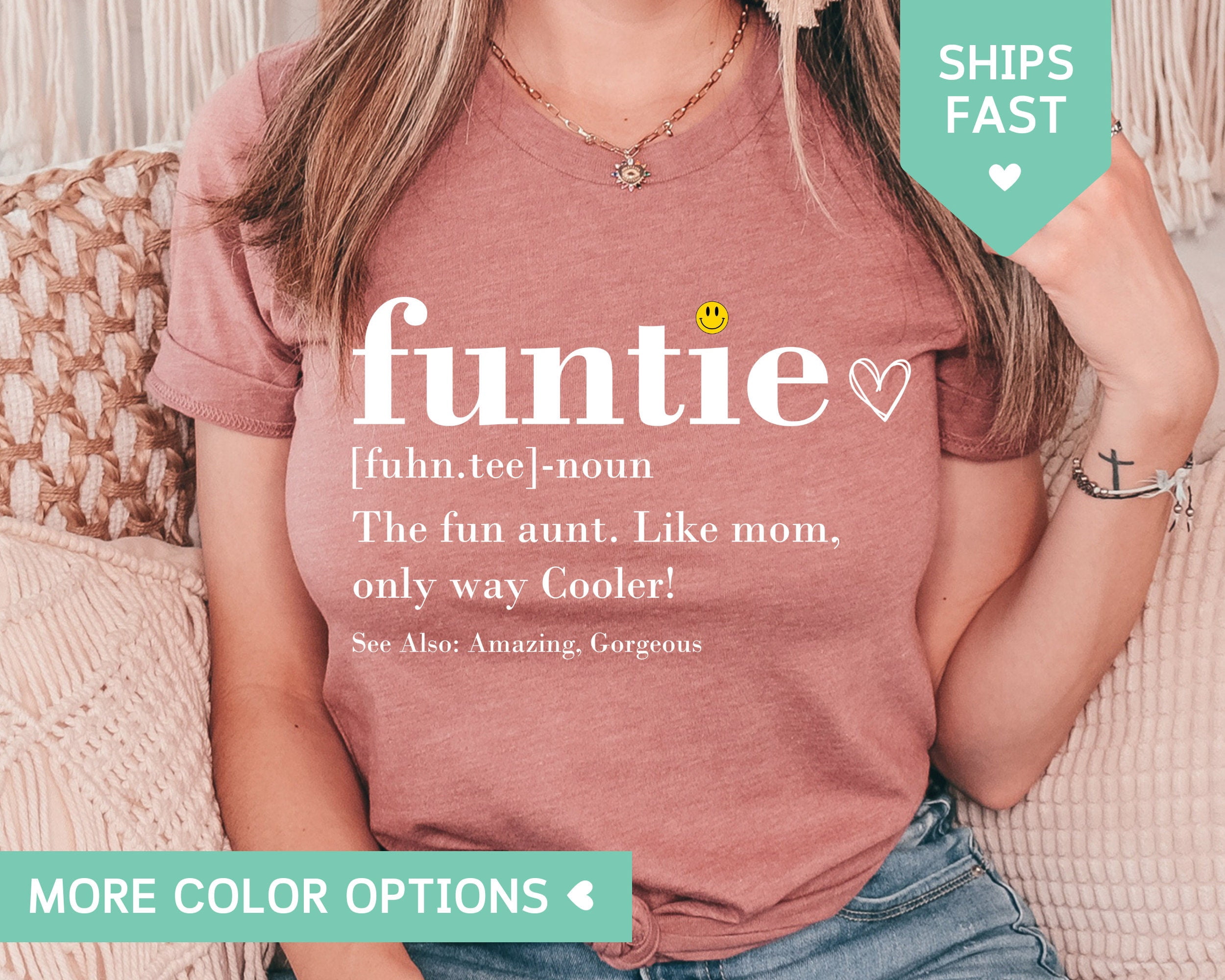 Fun Funtie Definition T-Shirt - Perfect Gift for Aunt from Niece, Funny ...