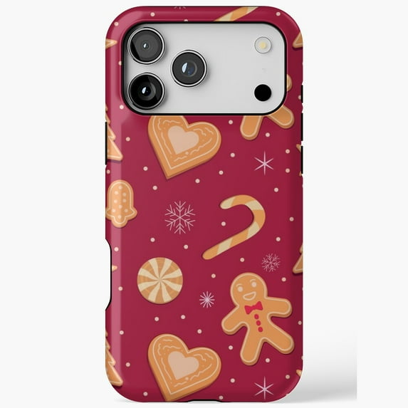Fun Gingerbread Man Cookie Art Case for iPhone 11 12 13 14 15 16 17 Pro ...
