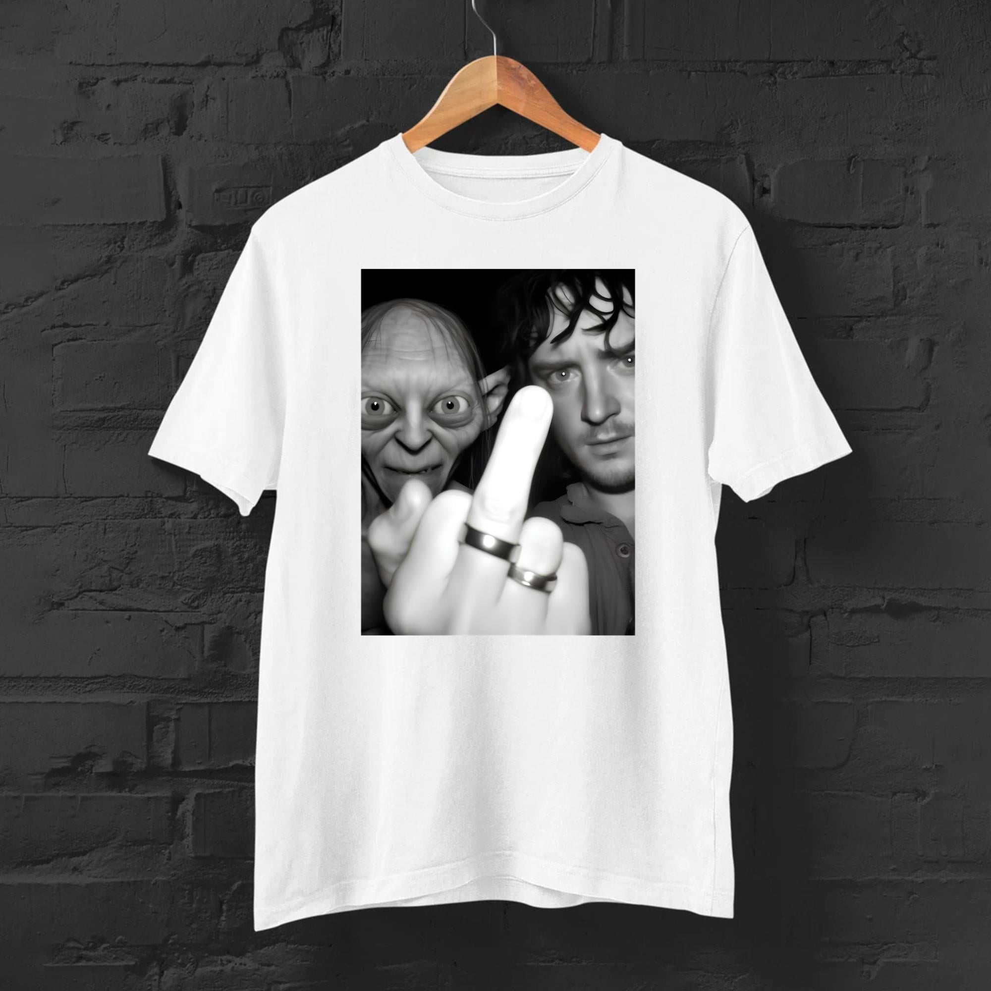 Fun Gollum and Frodo T-Shirt Humorous Lord of the Rings NEW - INSTOCK ...