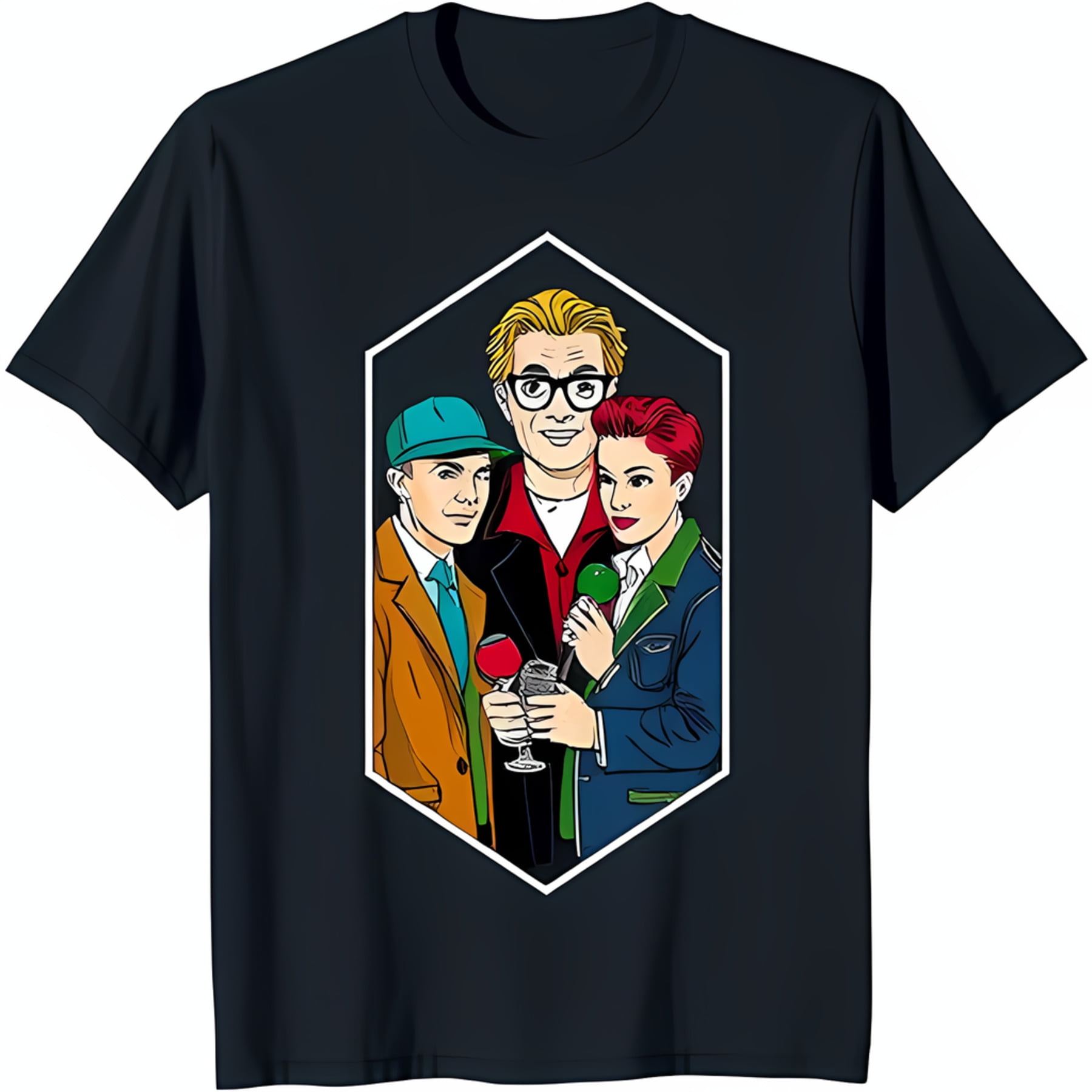 Fun Graphic T-Shirt with Friends & Design in - Walmart.com
