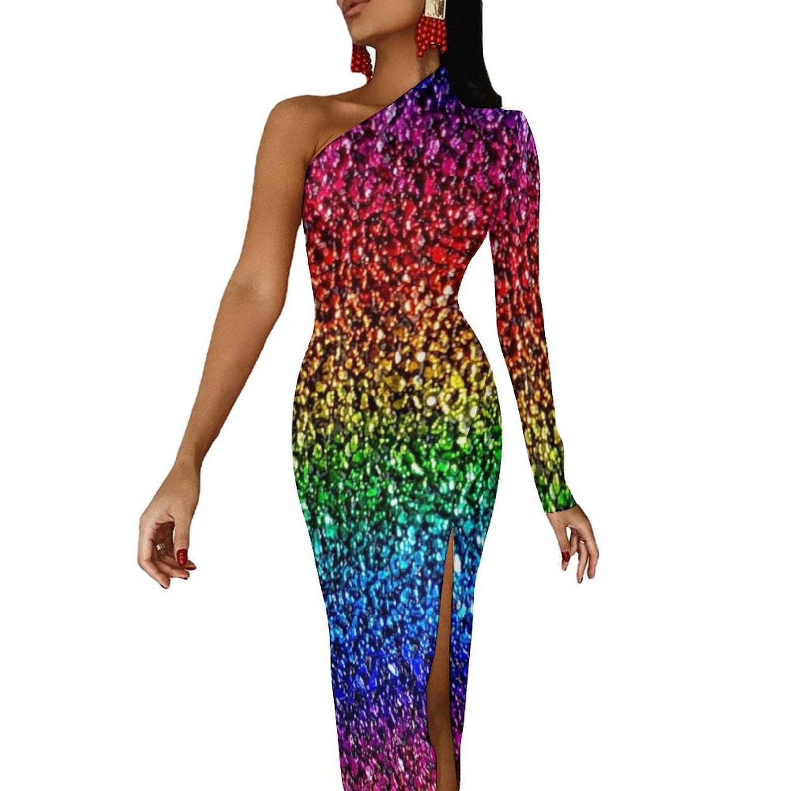 Fun Half Dleeve Split Dress Womens dresses womans clothing - Walmart.com