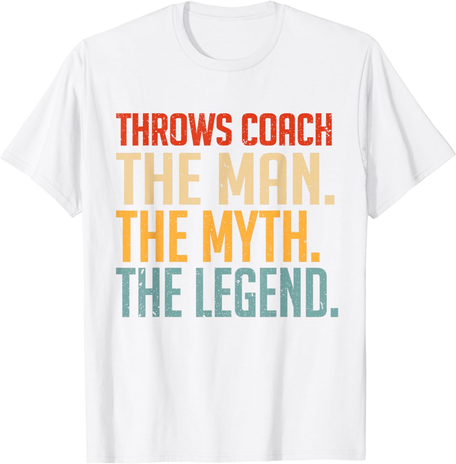 Fun Hilarious Funny Track & Field Throwing Throws Coach T-Shirt ...