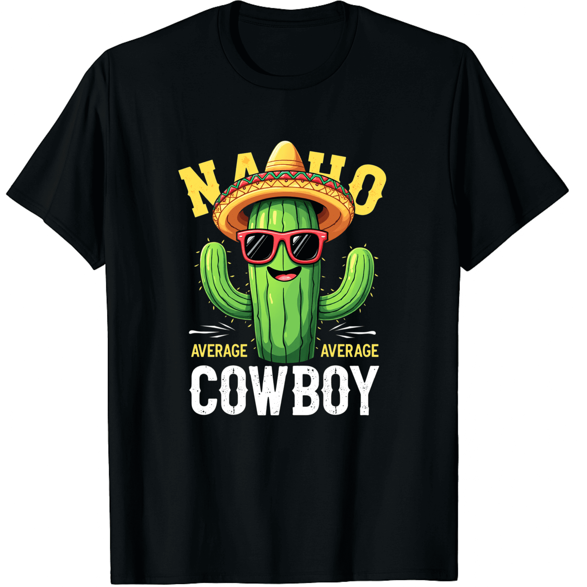 Fun Hilarious Funny Western Rodeo Cowboy Humor Graphic Black T-Shirt ...