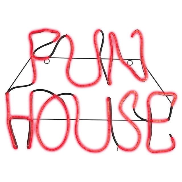 Fun House LED Neon Sign Halloween Decoration - Walmart Business Supplies