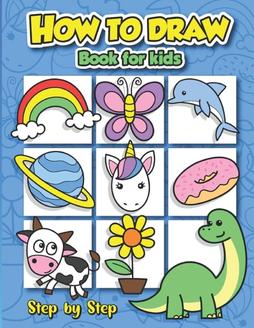 Fun How to Draw Book for Kids: Easy Step-by-Step Guide for Drawing Cute ...