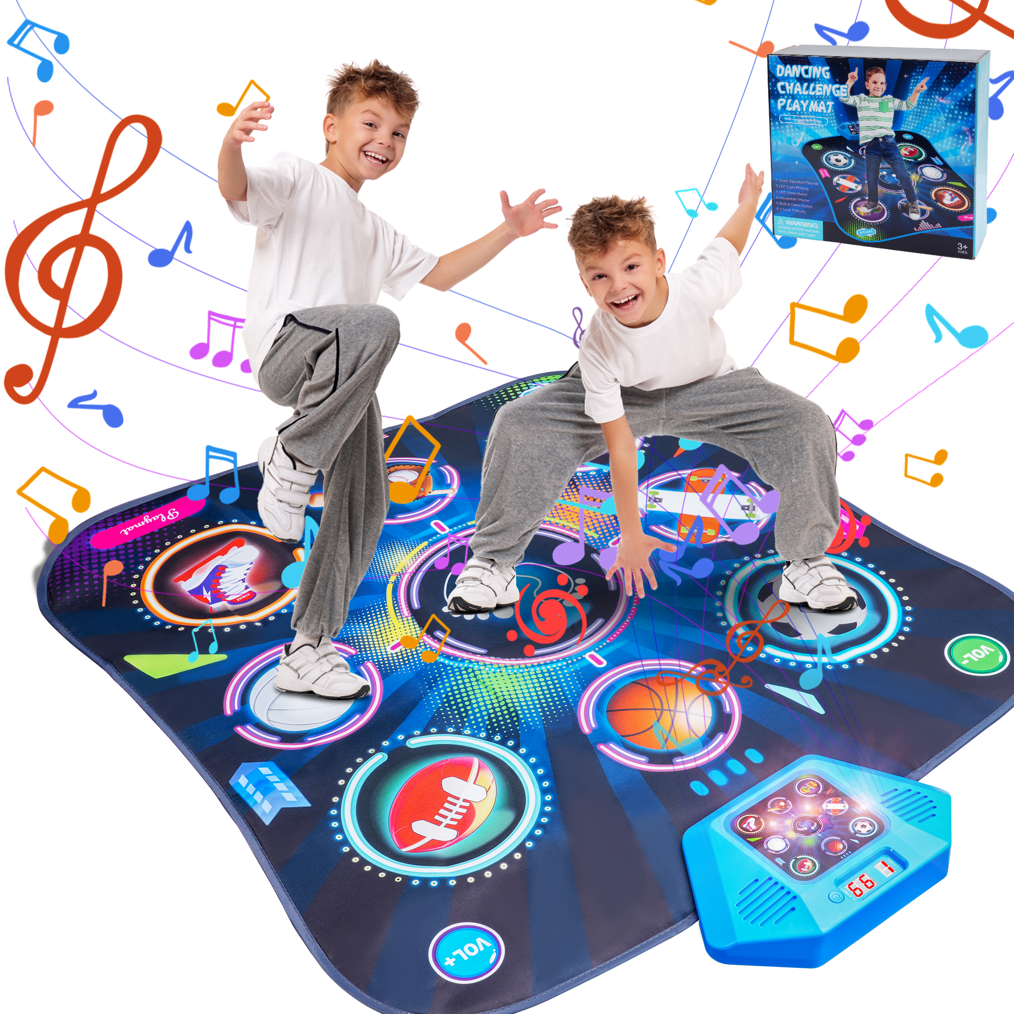 Fun Interactive Dance Mat: Unleash Joyful Rhythmic Time for Parents and ...