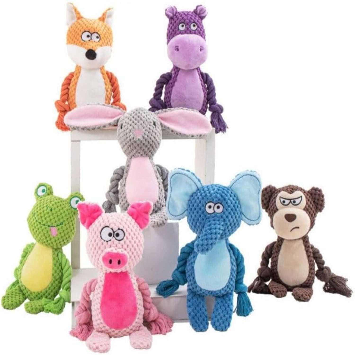 Fun Interactive and Durable Blue Elephant Pig Hippo Frog Bunny and ...