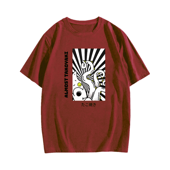 Fun Japanese Octopus Cotton casual T-shirt - Walmart.com