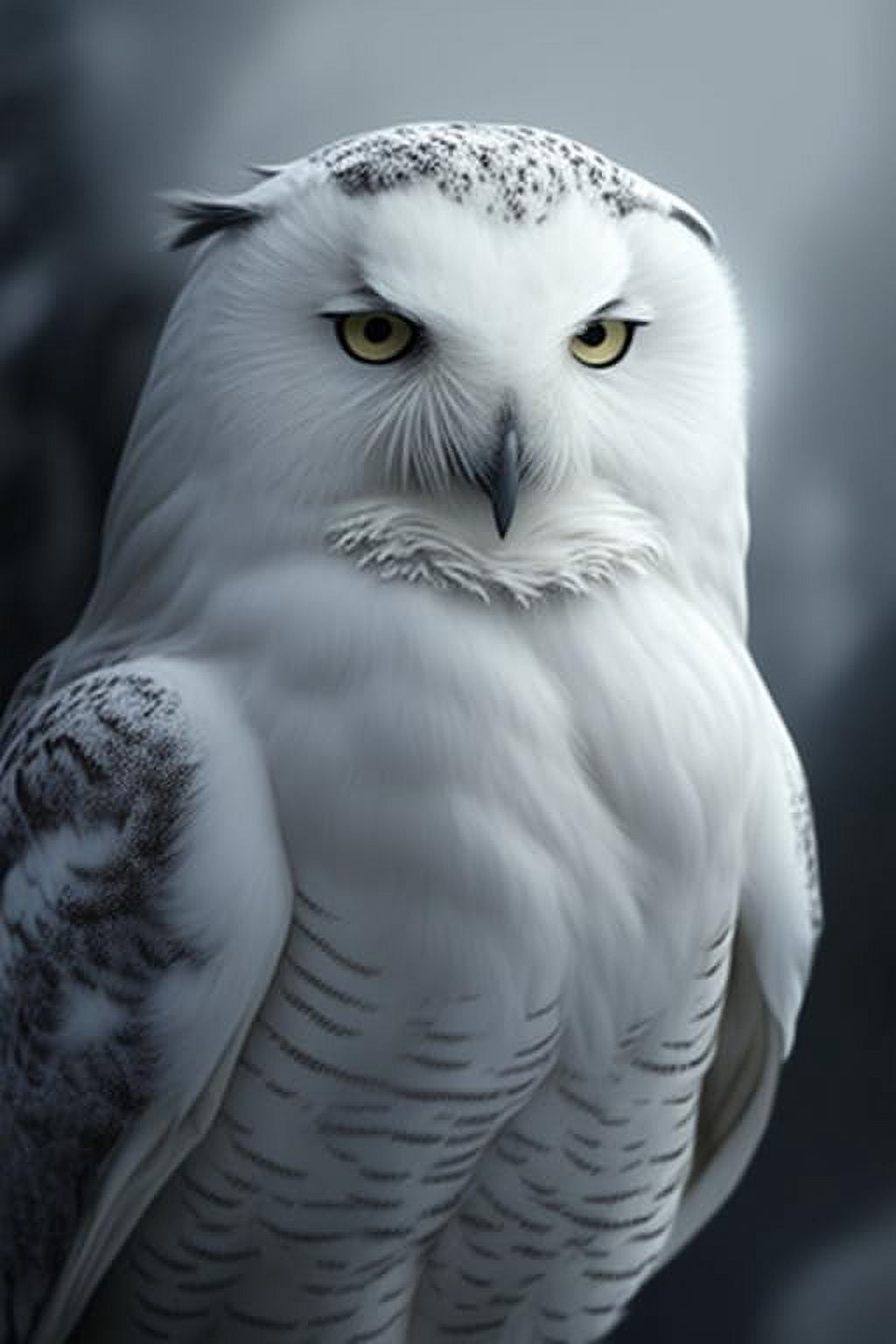 Fun Jigsaw Puzzle for Adults 1000 Pieces White Owl Wooden Rounded ...