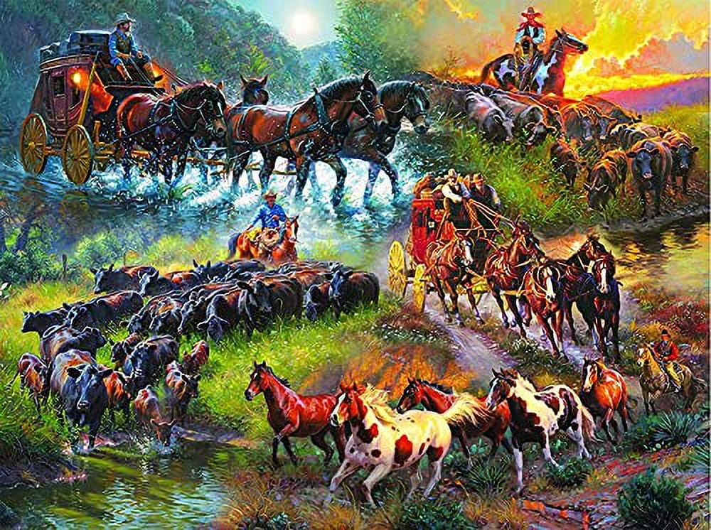 Fun Jigsaw Puzzle for Adults 300 Pieces Fun Old Country Western ...