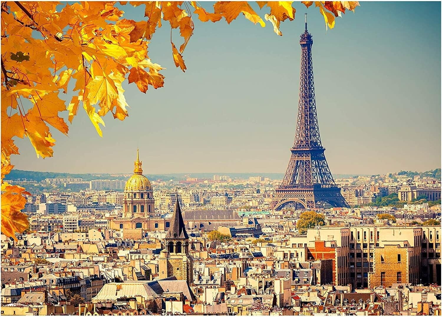 Fun Jigsaw Puzzle for Adults 1000 Pieces Eiffel Tower Wooden Puzzles Best Brain Exercises ...