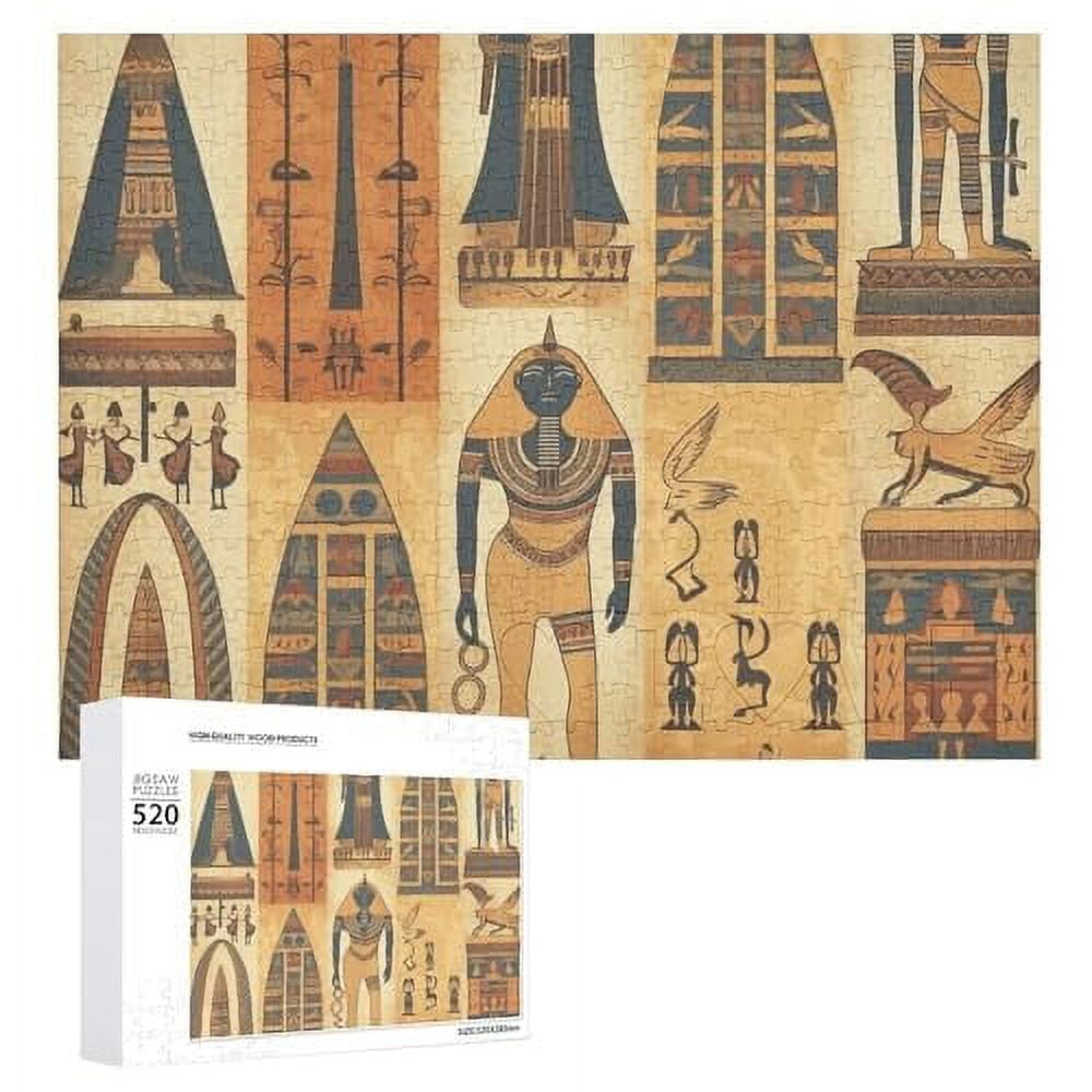 Fun Jigsaw Puzzle for Adults 500 Pieces Ancient Egypt Tribe Series Wall ...