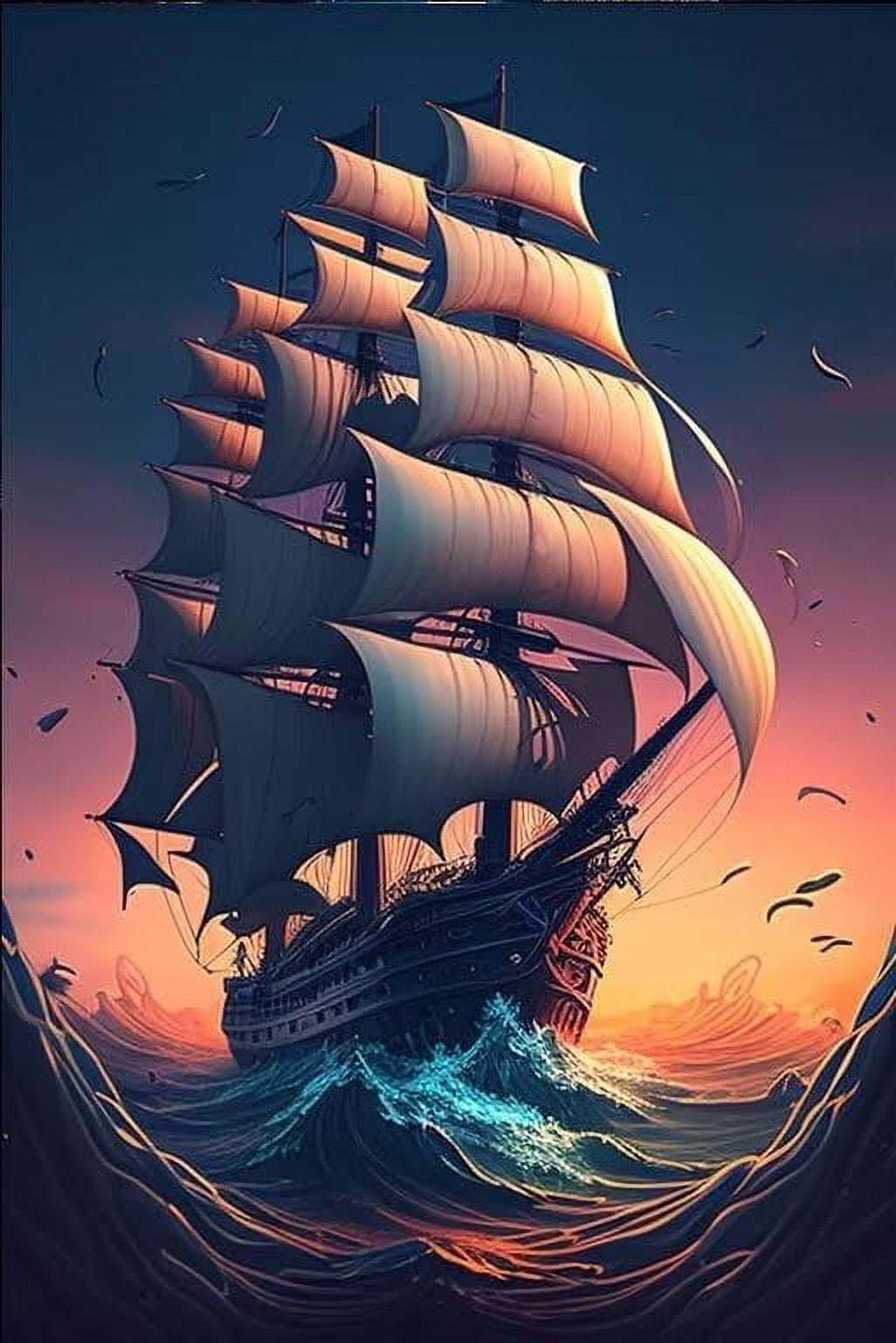 Fun Jigsaw Puzzle for Adults 500 Pieces Maritime Sailing Wall Art ...