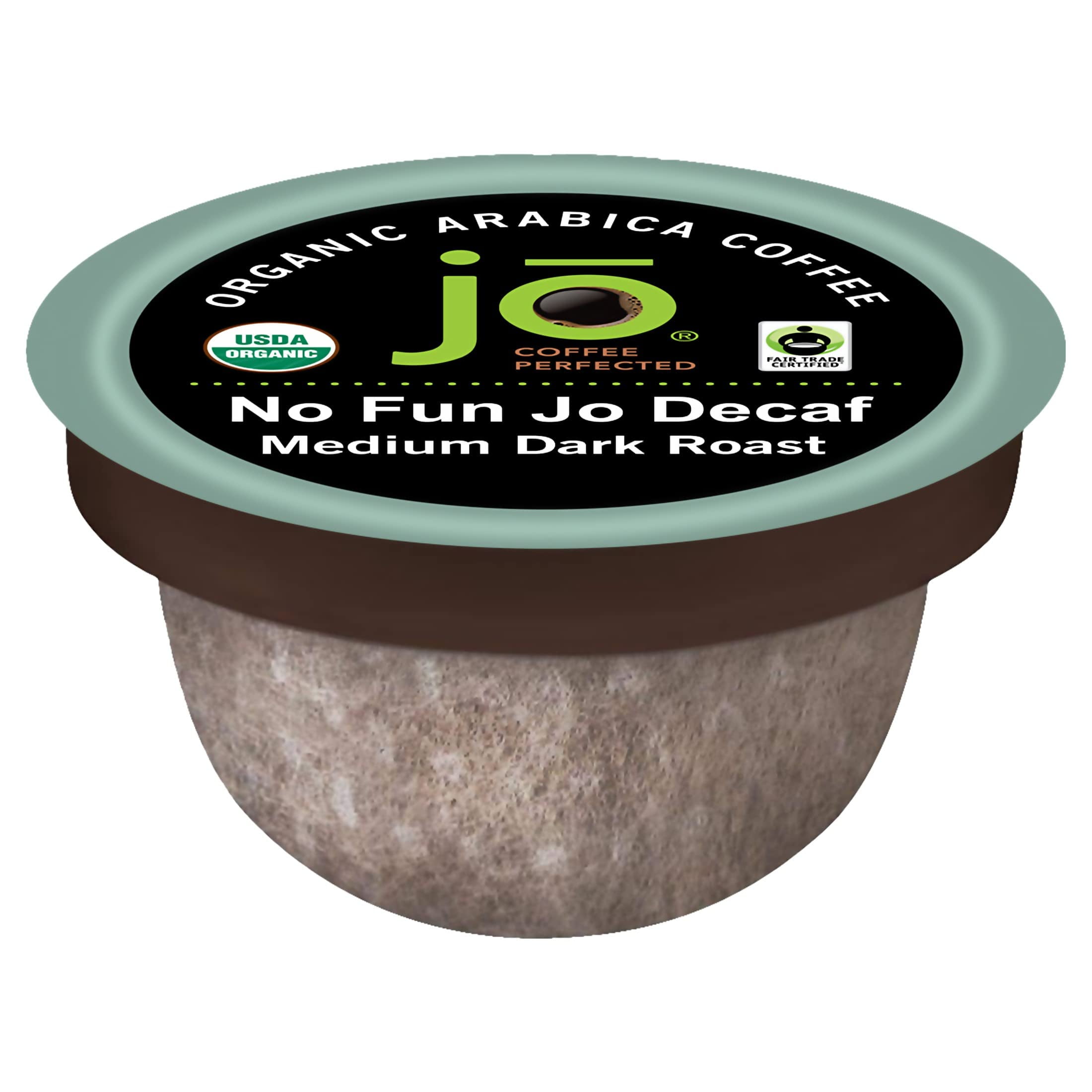 No Fun Jo Decaf: 72 Organic Compostable Pods for Keurig K-Cup ...