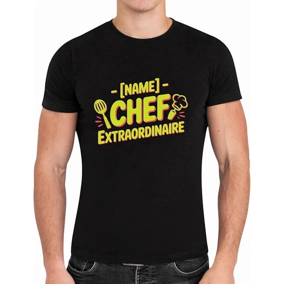 Fun Job Shirt with Name Occupation Work Force - Chef Extraordinaire ...