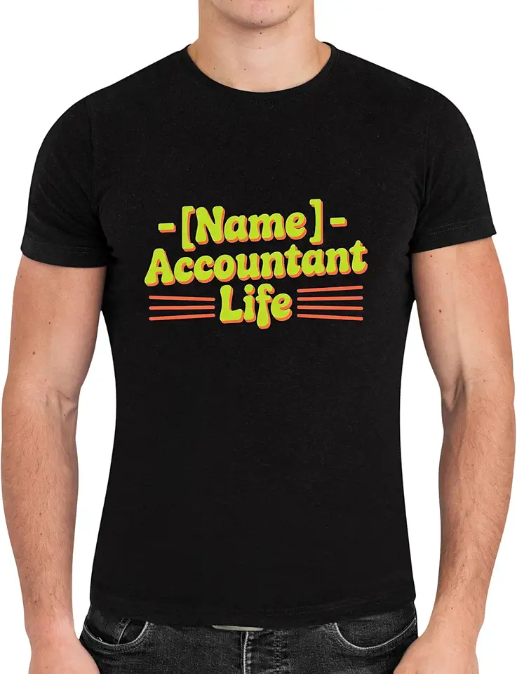 Fun Job Shirt with Name Work Aesthetic Occupation Holders - Accountant ...