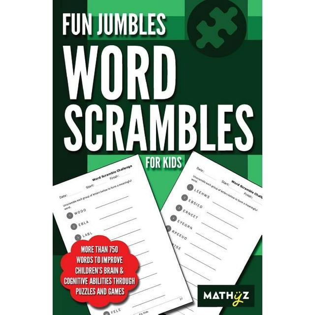 Fun Jumbles Word Scrambles for Kids: More than 750 words to improve ...
