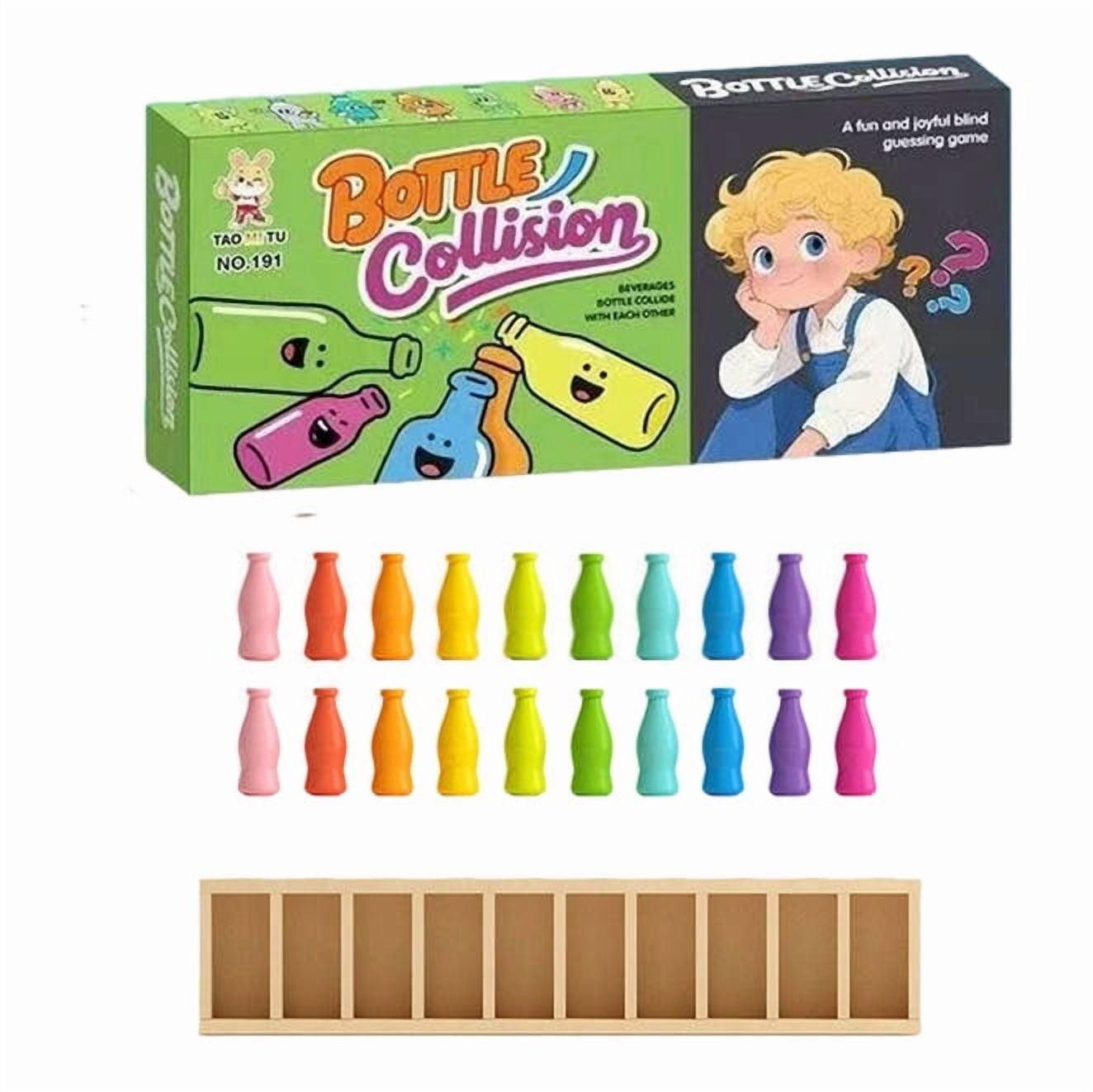 Fun Kids Memory Game Bottle Guessing Color Match Brain Puzzle Toy ...