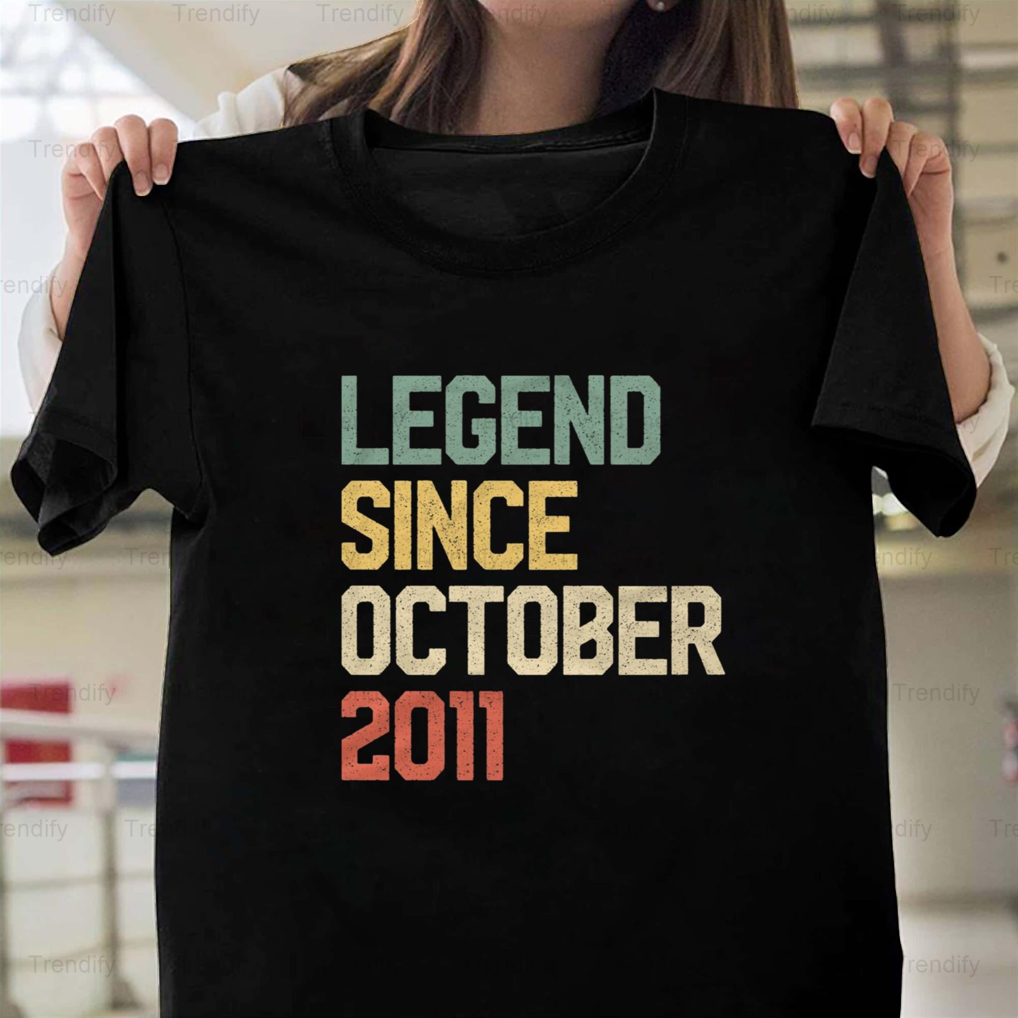 Fun Legend Since October 2011 8 Years Old Funny Birthday H29146 Unisex ...