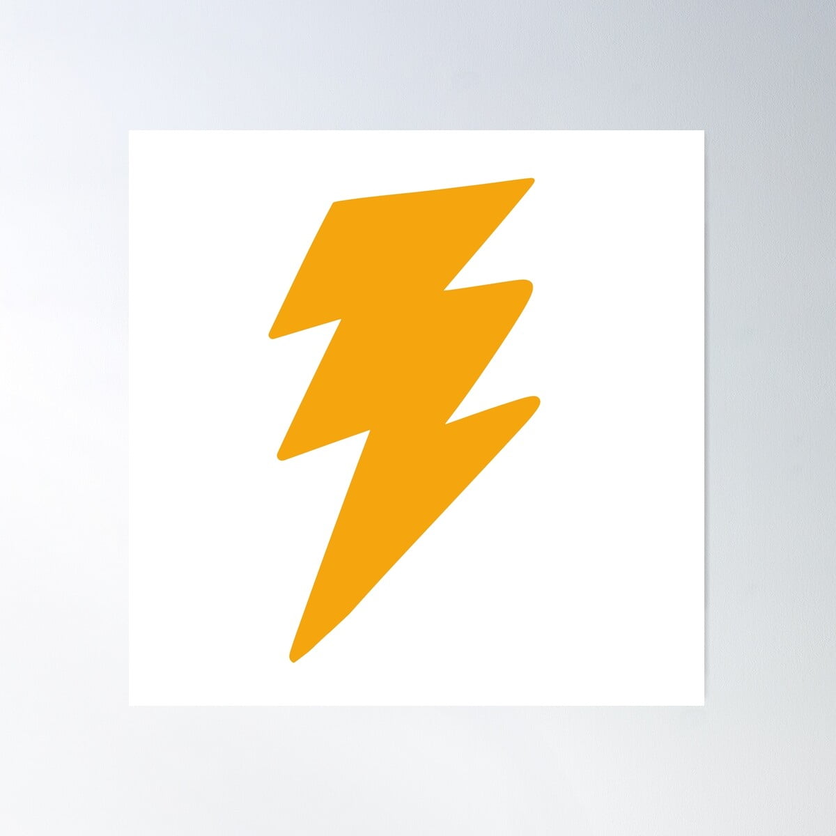 Fun Lightning Doodle Design Poster Wall Art, Modern Wall Decor For ...