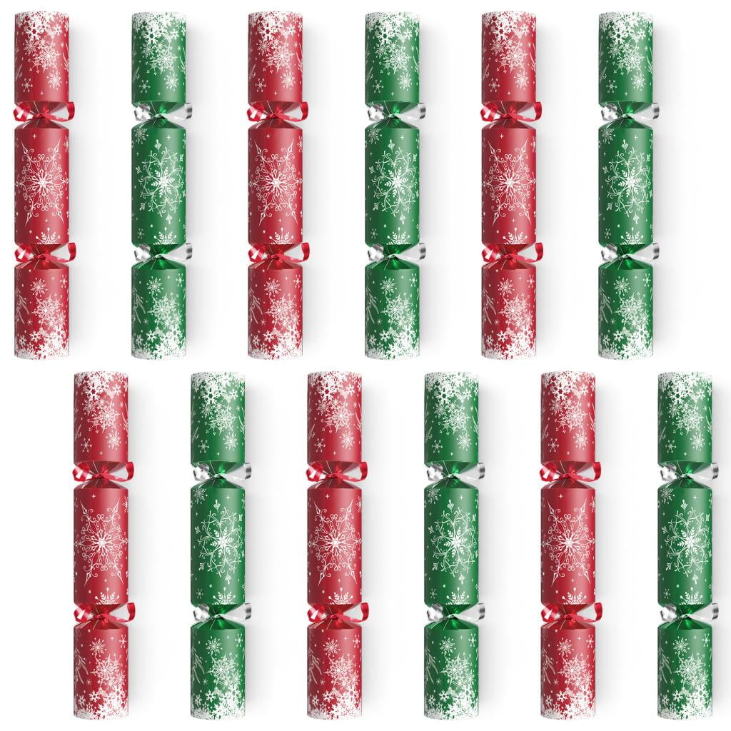 Fun Little Toys 12PCS Christmas Crackers, No Snap Icicle Christmas ...
