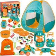 Kids Camping Set with Tent 45PCS - Camping Toy Set for Indoor/Outdoor ...