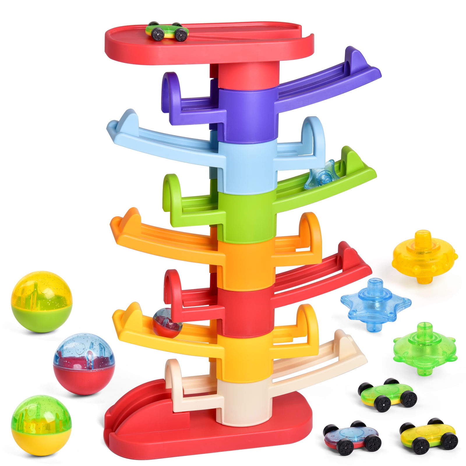 Customer reviews for Fun Little Toys 18PCs, 9 Layer Car Ramp Toy Set ...