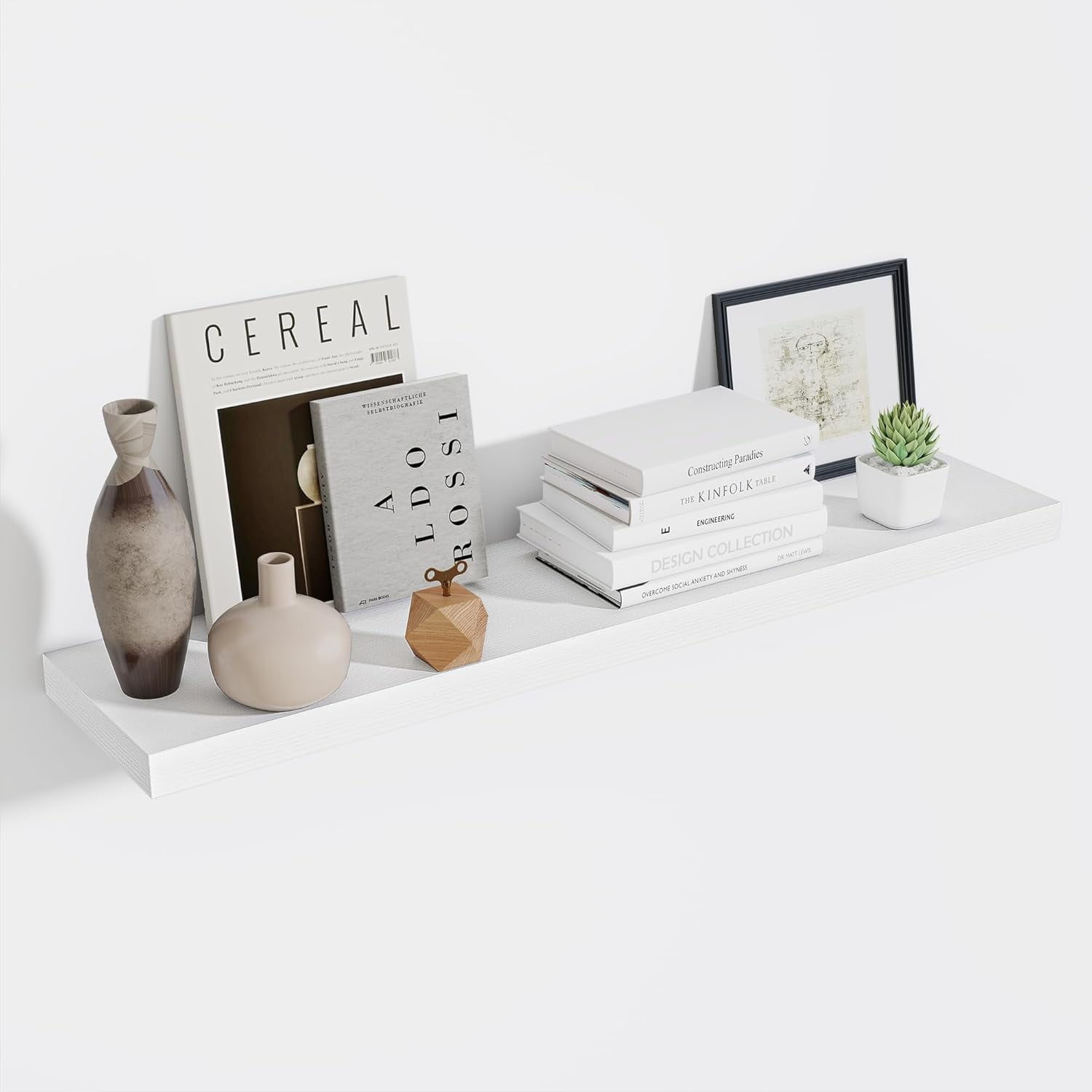 Fun Memories 10 Inch Deep Floating Shelf, Floating Shelves for Wall 48 ...