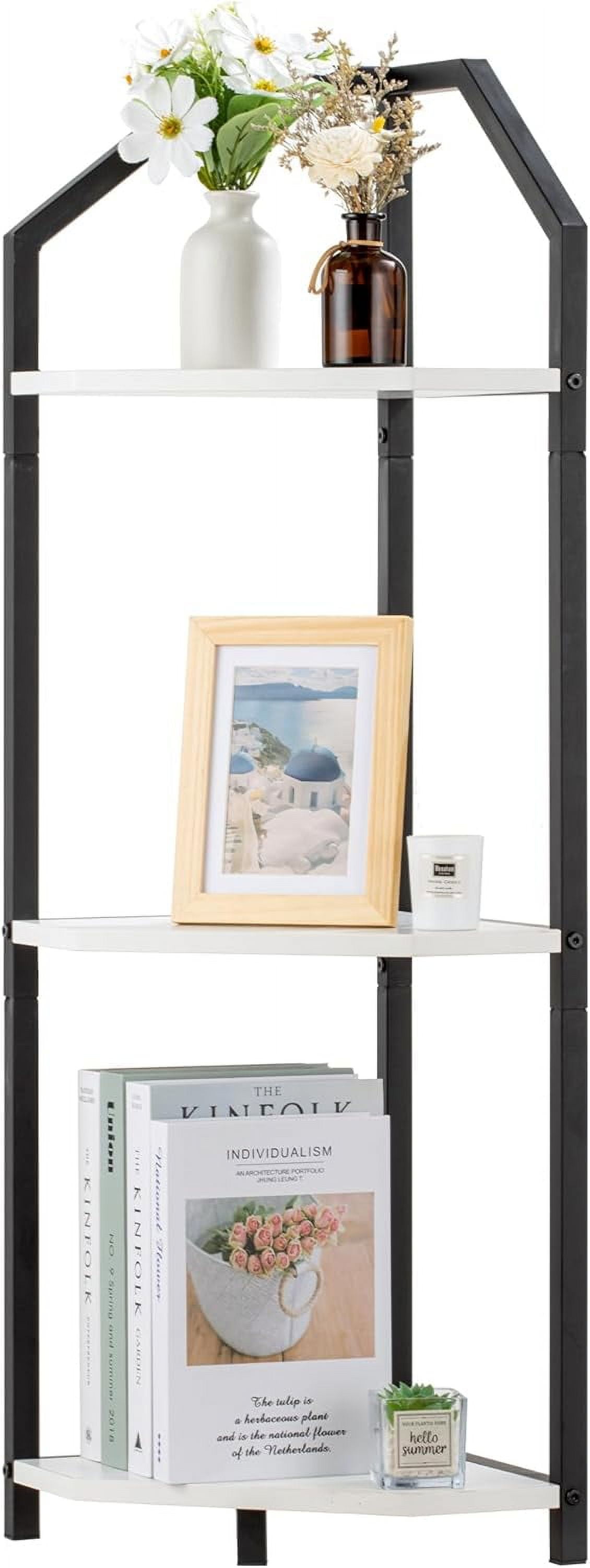 Fun Memories 3 Tier Corner Shelf, 40” Corner Shelf Stand, Corner ...