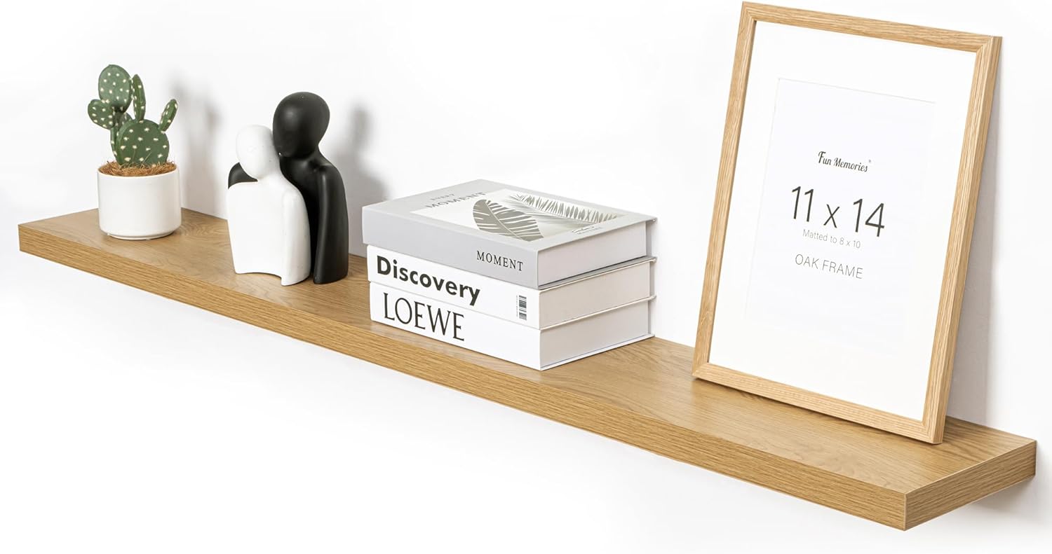 Fun Memories 55 Inch Floating Shelf, Large Display Shelf & Storage ...