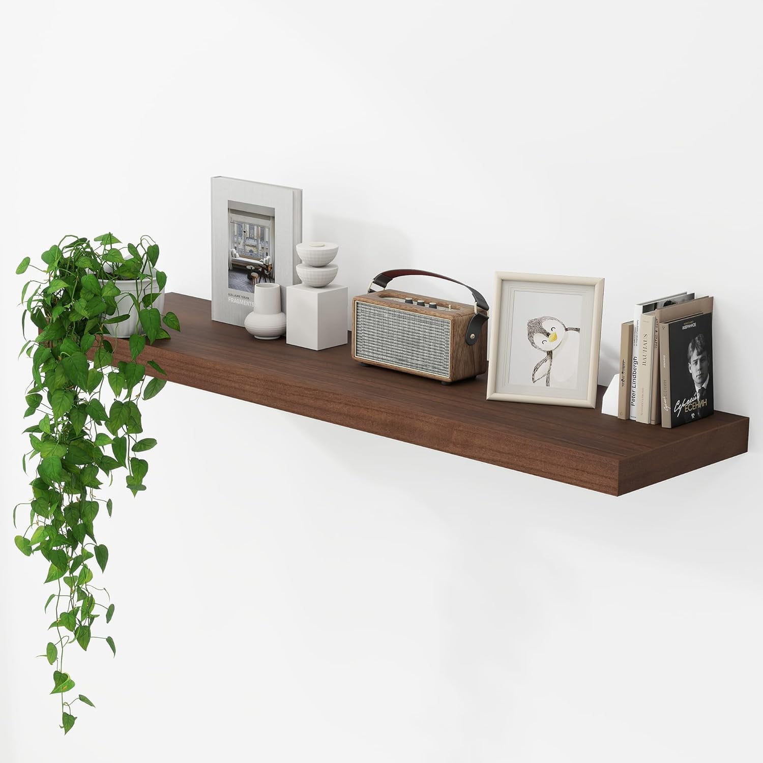 Fun Memories Deep Floating Shelves 48 Inch Long, 9 Inch Deep Floating ...