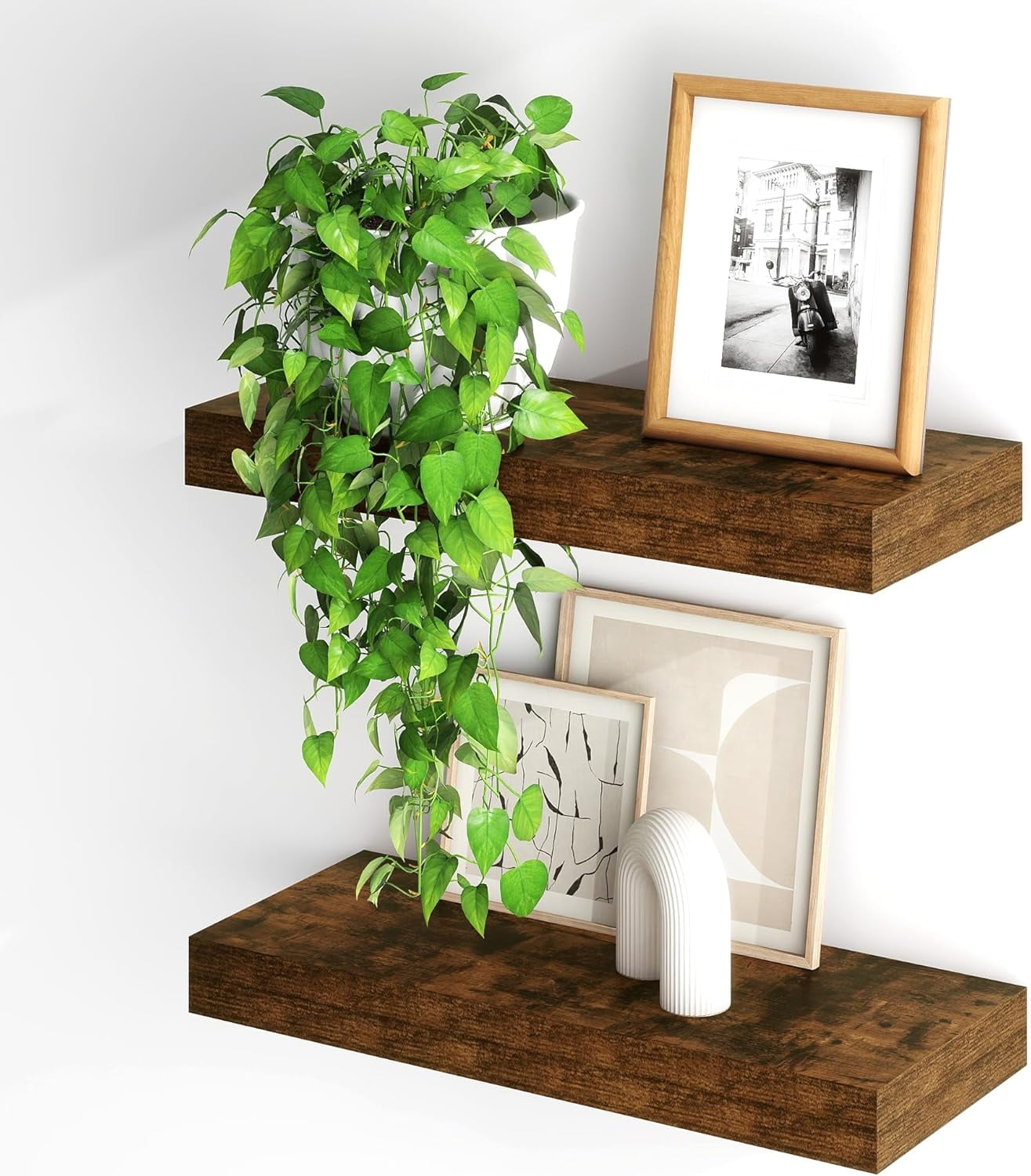 Fun Memories Floating Shelves for Wall, 20Inch Floating Shelves Set of ...