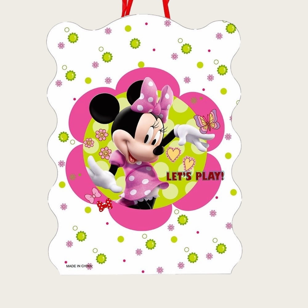 Fun Mickey And Minnie Anime Pull String Piñata Toy for Kids | Candy ...