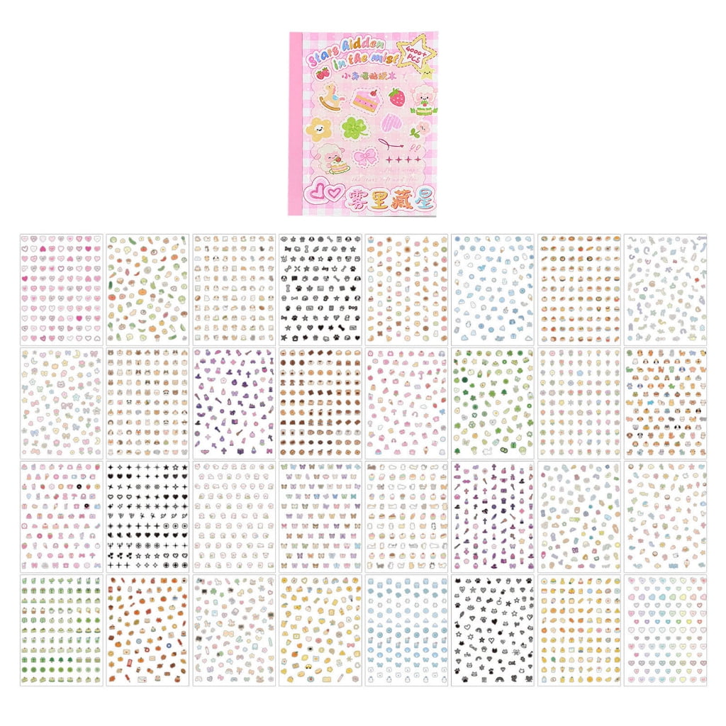 Fun Mini Cut Out Sticker Book Featuring Animal Food Sticker to Improve ...