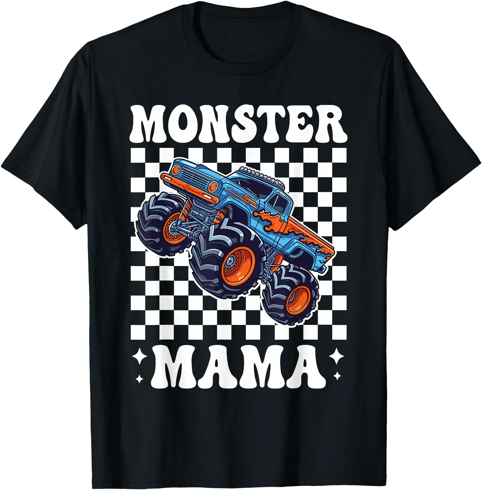 Fun Monster Truck Mama Family Matching Monster Trucks T-Shirt for ...
