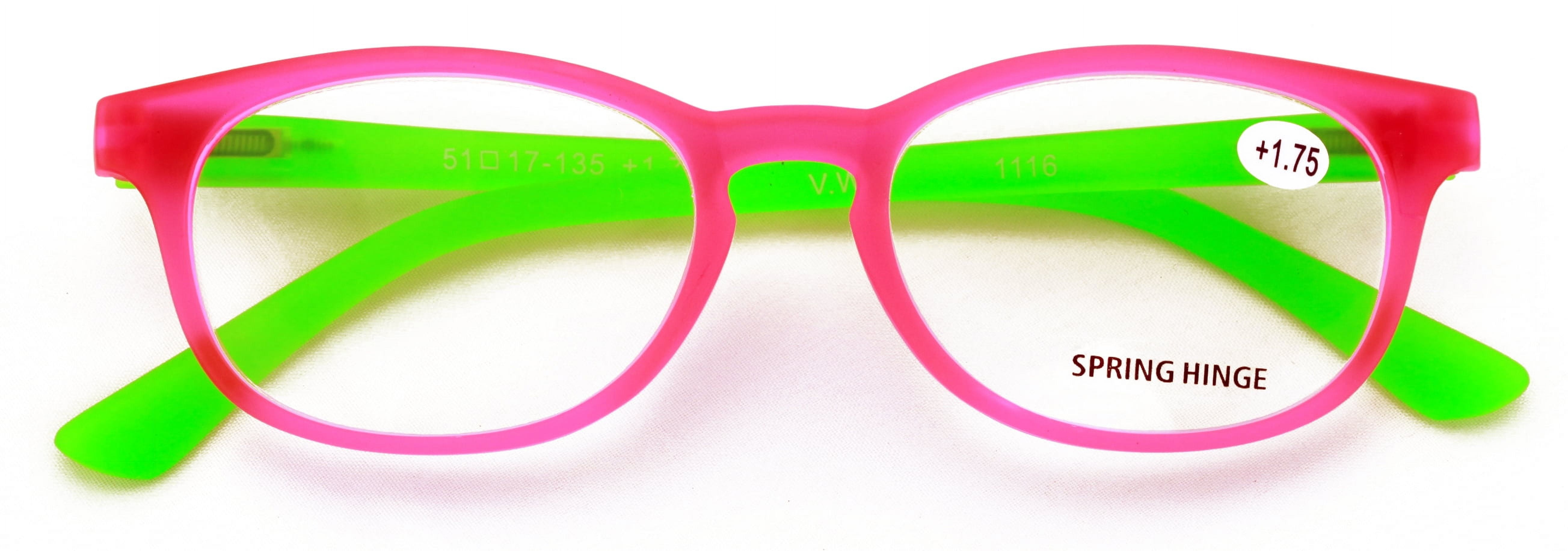 Fun Neon Color Spherical Frame Readers Reading Glasses - Matte ...