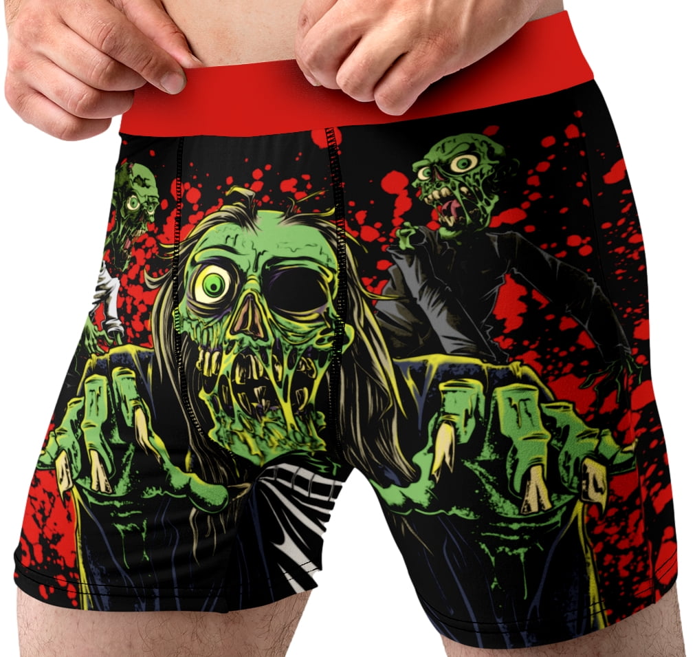 Fun Novelty Boxer Briefs for Men Zombie Themed Underwear - Walmart.com