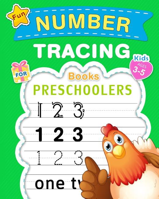 Fun Number Tracing Book for Preschoolers & Kids Ages 3-5: Count and ...