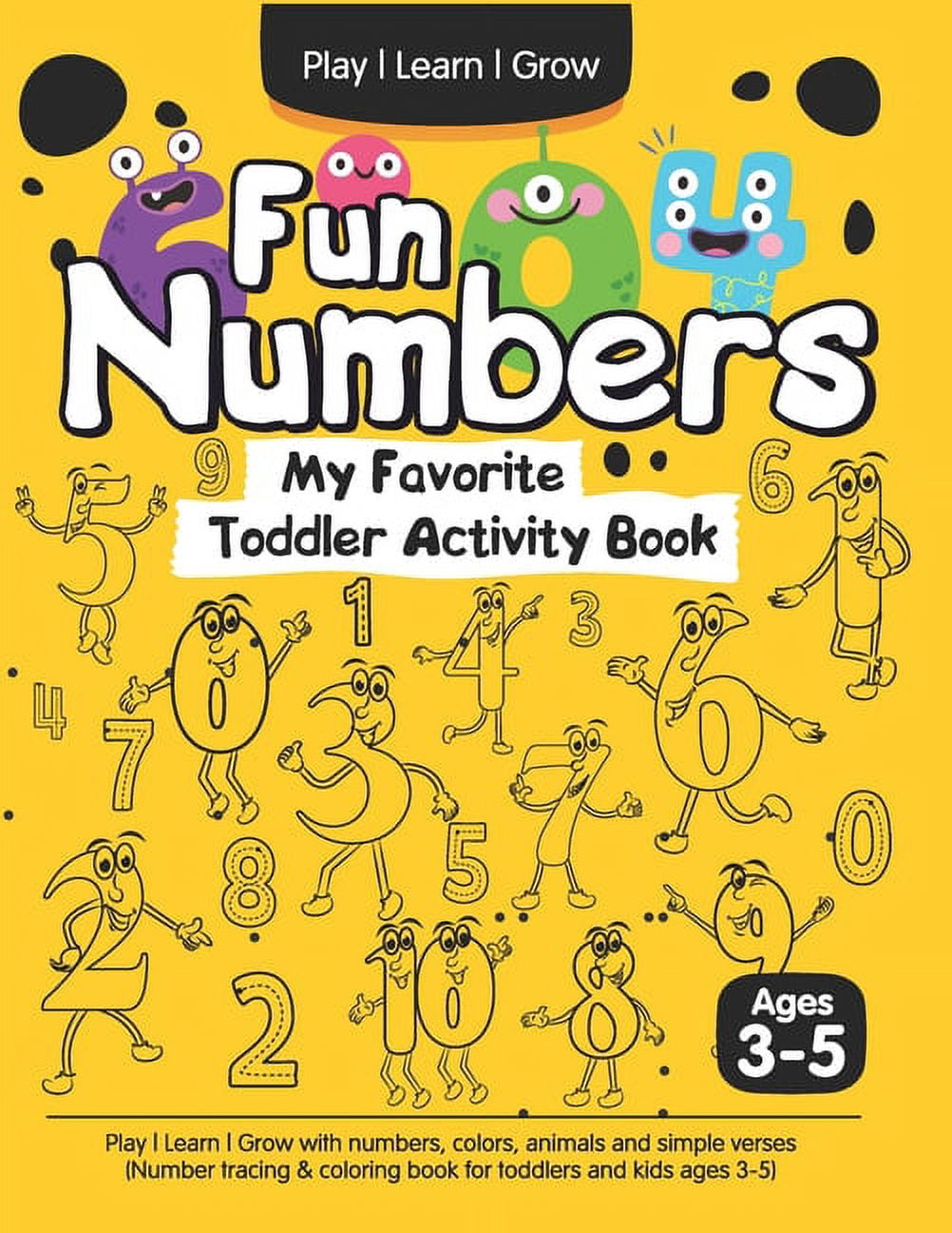 Fun Numbers: My Favorite Toddler Activity Book: Play - Learn - Grow ...