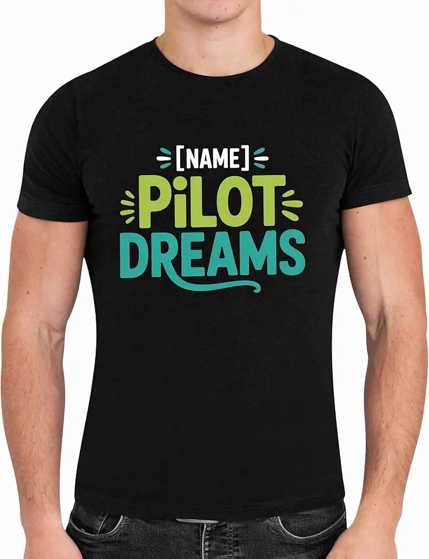 Fun Occupation Tee with Name Family Trend Work Force - Pilot Dreams ...