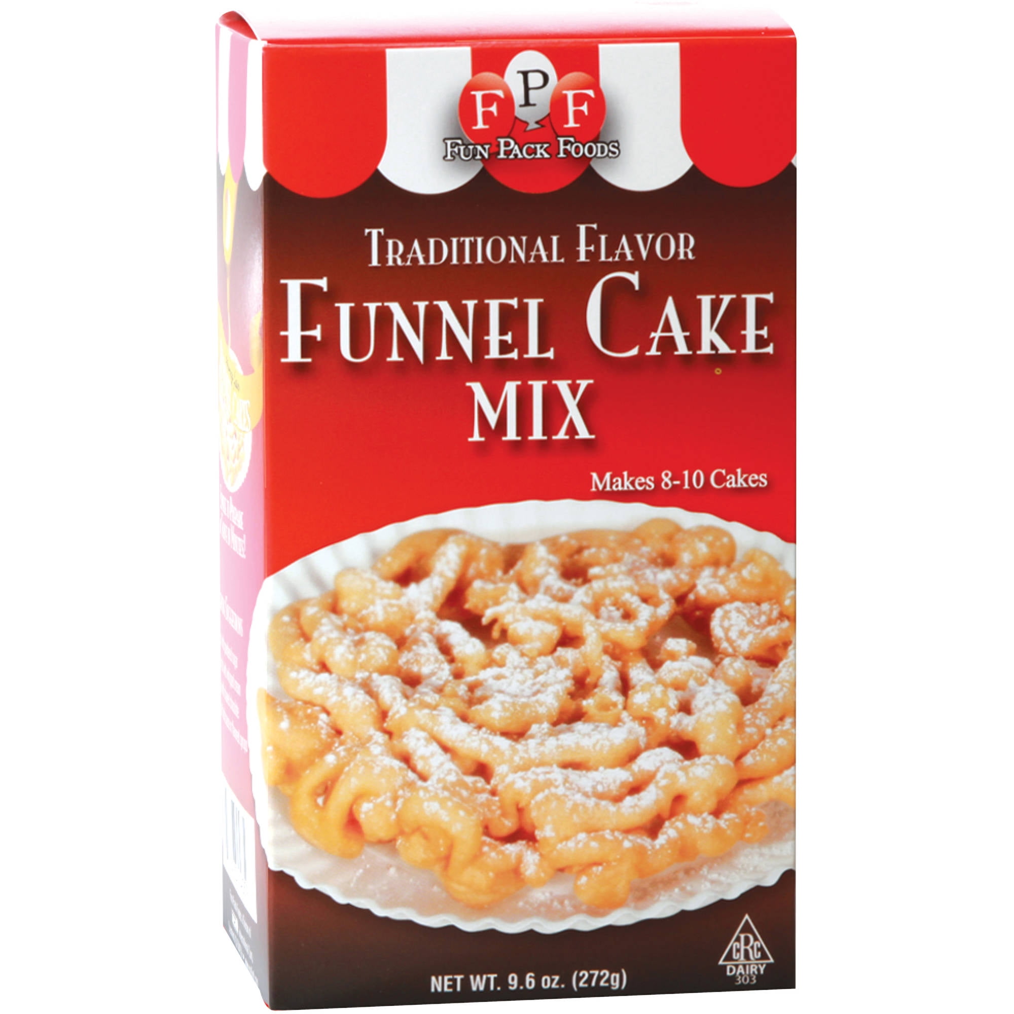 Fun Pack Foods Funnel Cake Mix Traditional Flavor 9.6 oz Make 8-10 ...