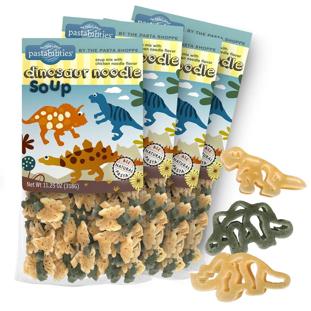 Fun Pasta for Kids - Dinosaur Noodle Soup - Fun Dino with Soup Mix ...