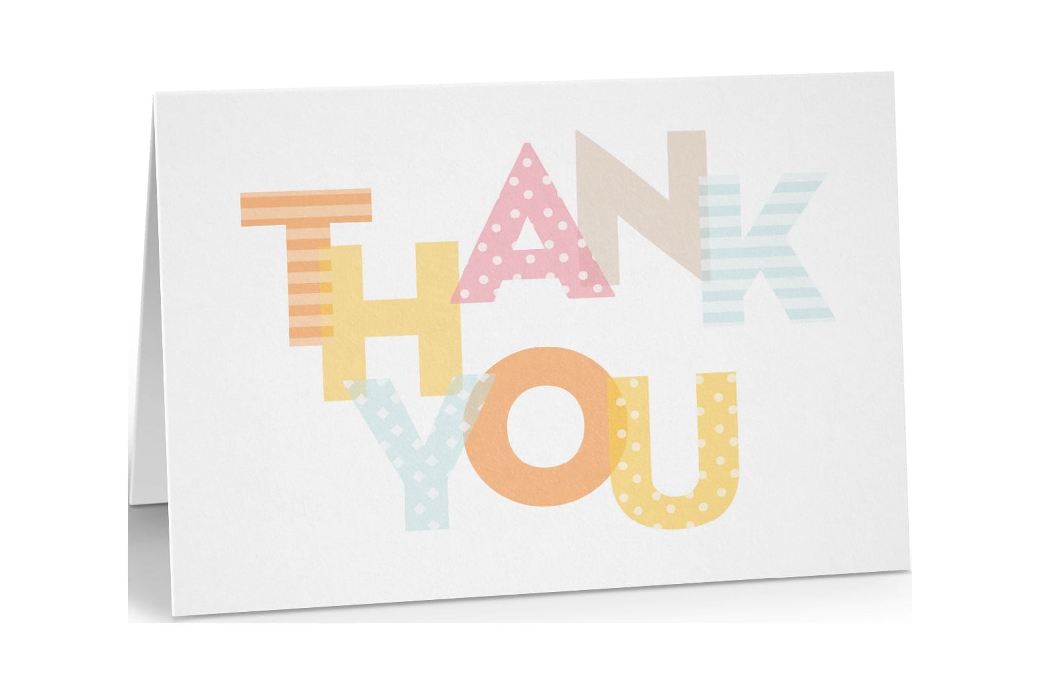 Fun Pattern Thank You Note Card - 10 Cards and Envelopes - B14345 ...