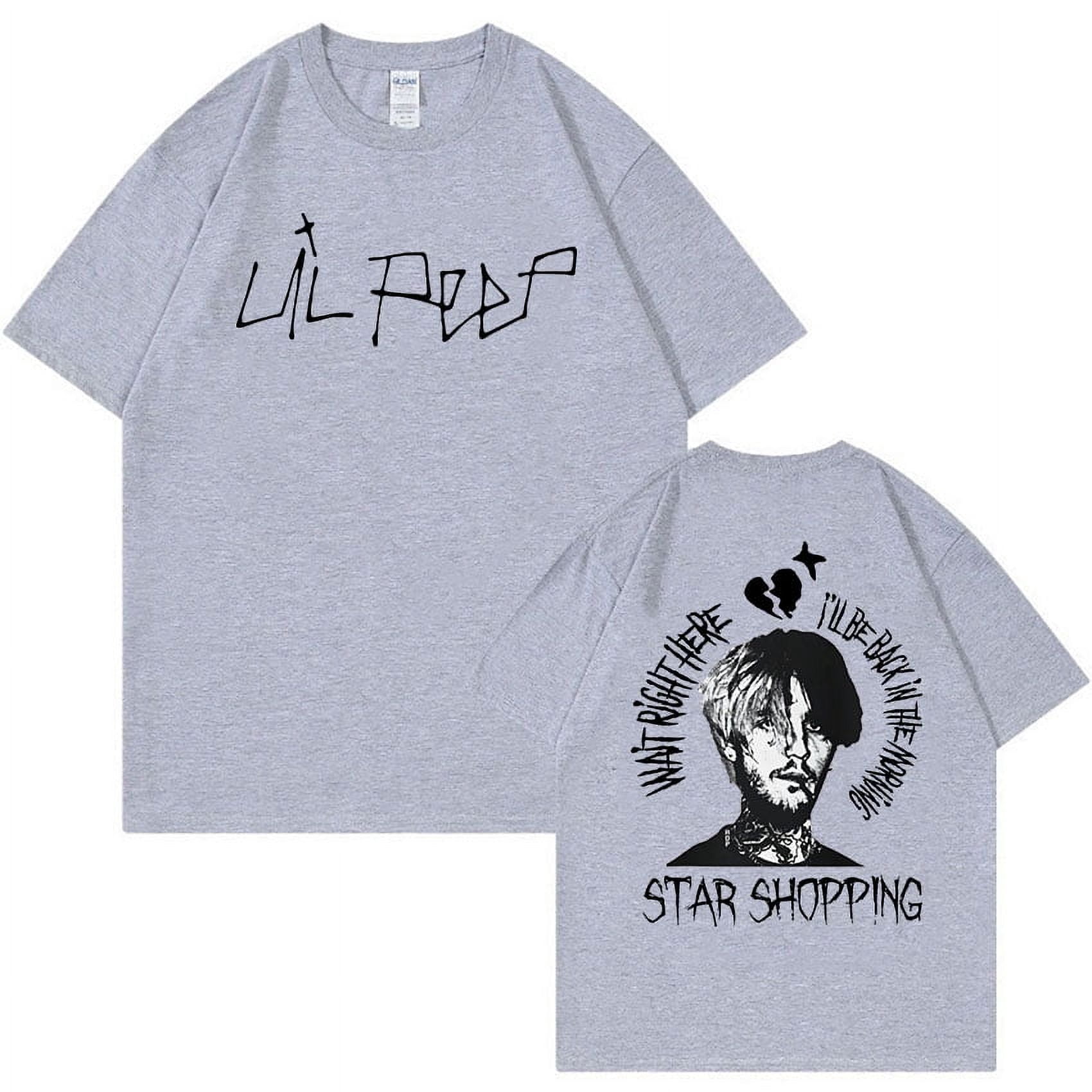 Fun Personalized Novelty Print 90s Rapper Lil Peep Vintage Graphic T ...