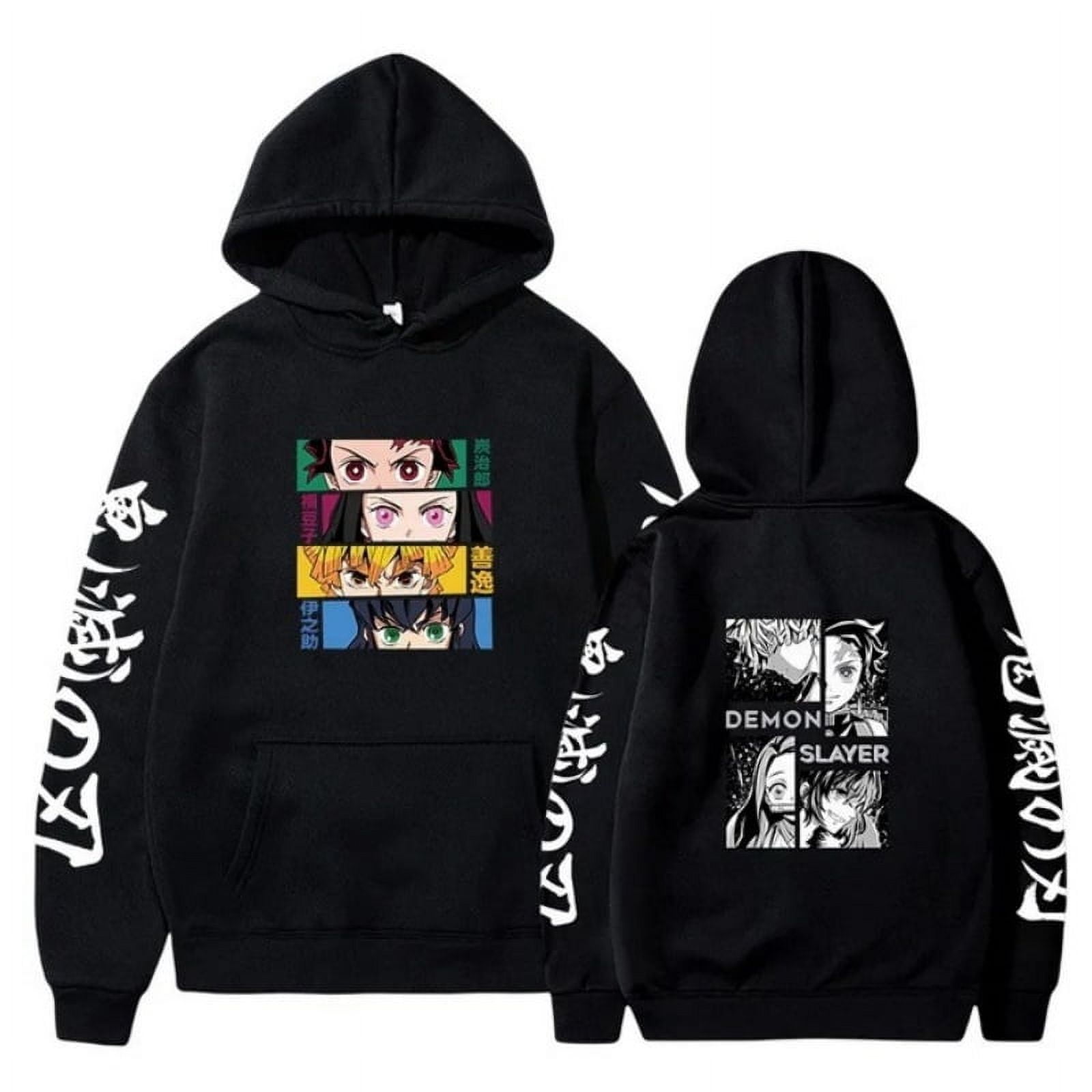 Fun Personalized Novelty Print Demon Slayer Japanese Anime Hoodie ...