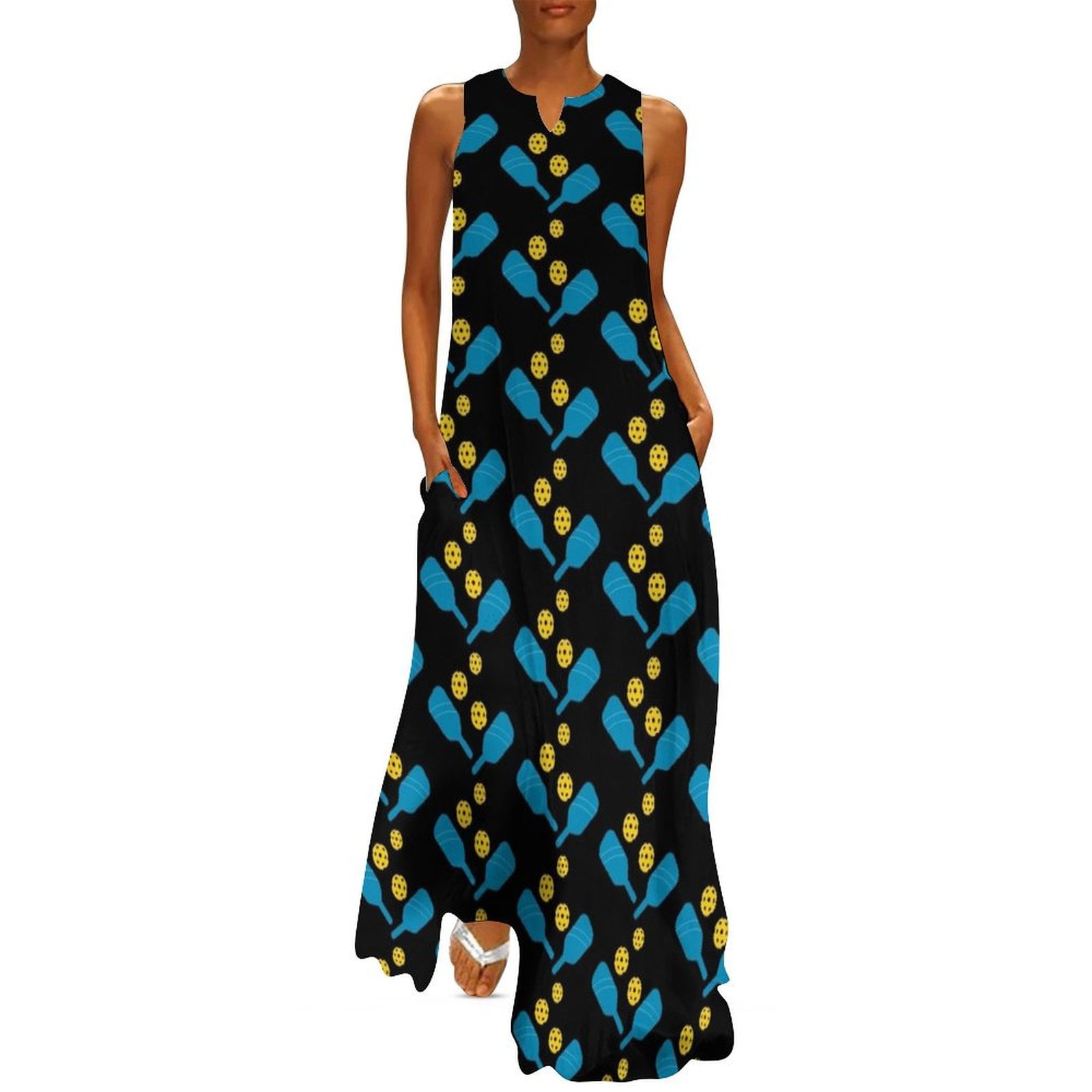 Fun Pickleball Paddles Pattern Long Dress dress for women festival ...
