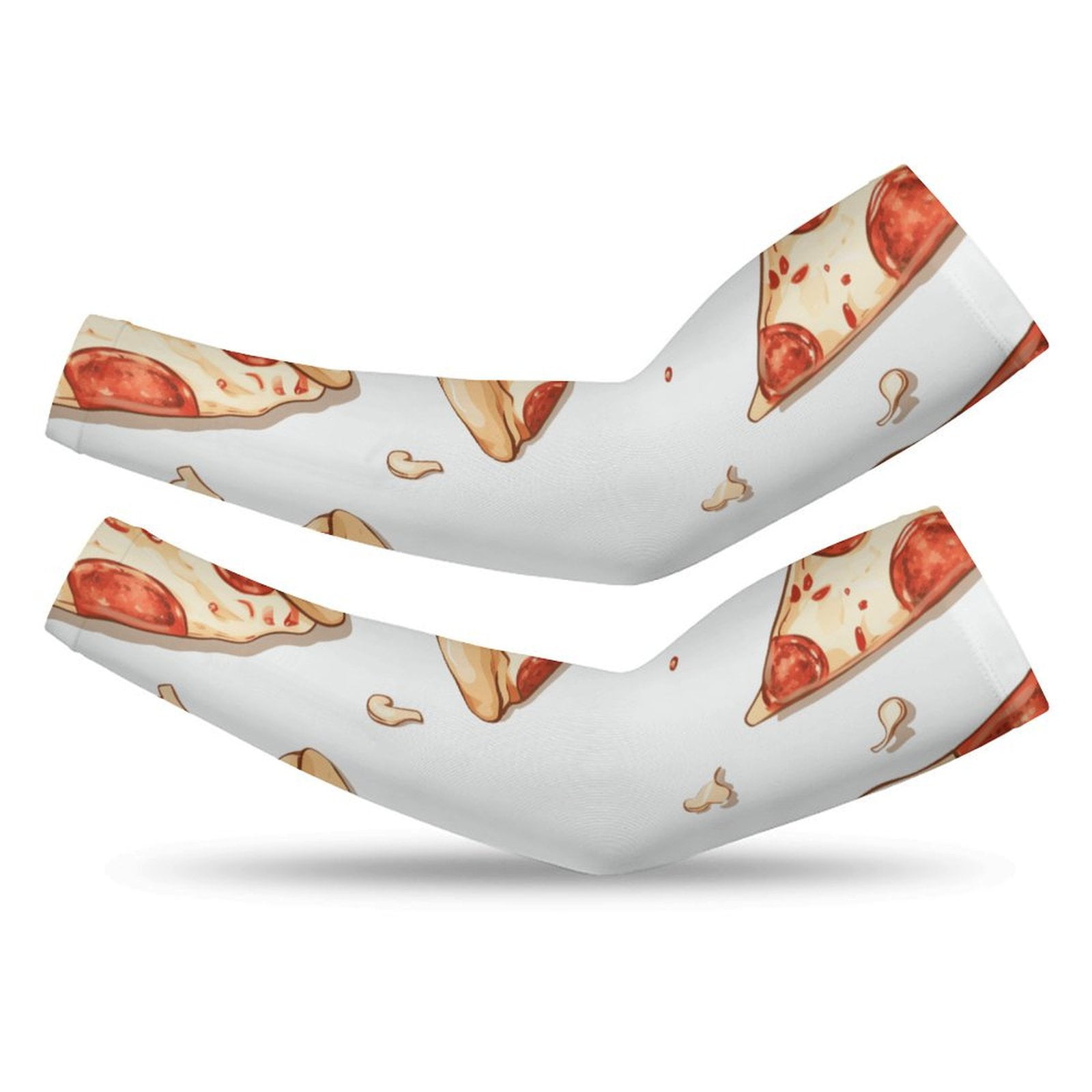 Fun Pizza Cooling Arm Sleeves For Men & Women Sunscreen Arm Cover For ...